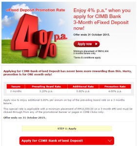 CIMB E-Fixed Deposit Promotion Personal Loan Malaysia | Pinjaman Peribadi